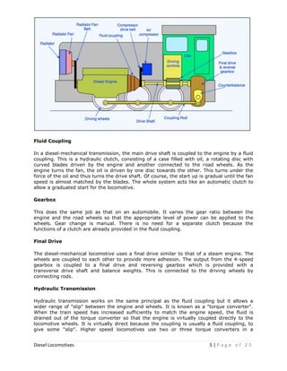 Diesel Engine Train Diagram