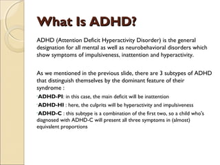 The Difference Between ADD & ADHD | PPT