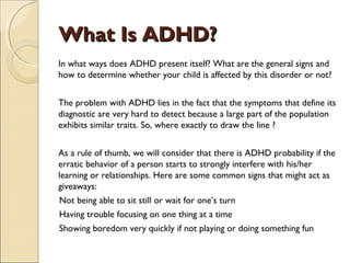The Difference Between ADD & ADHD | PPT