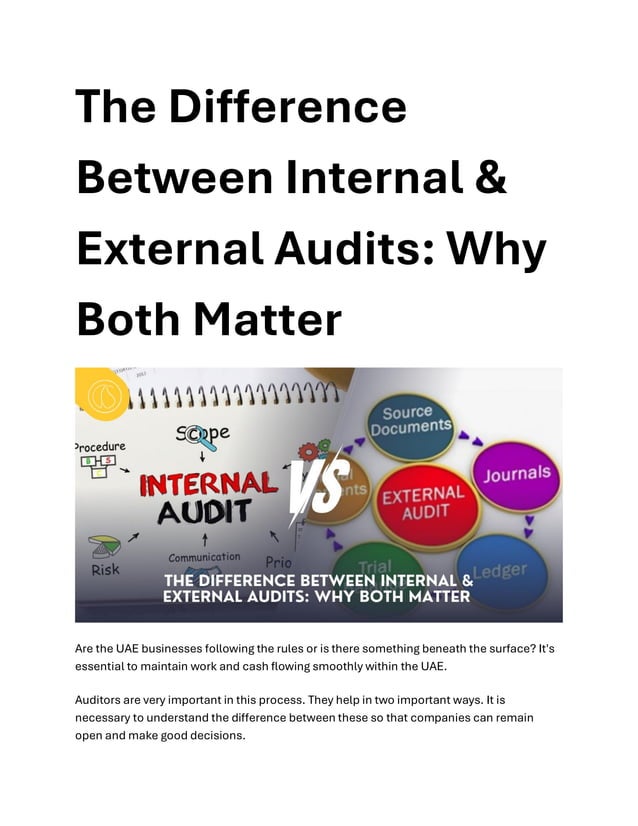 The Difference Between Internal & External Audits. | PDF