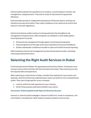 The Difference Between Internal & External Audits. | PDF
