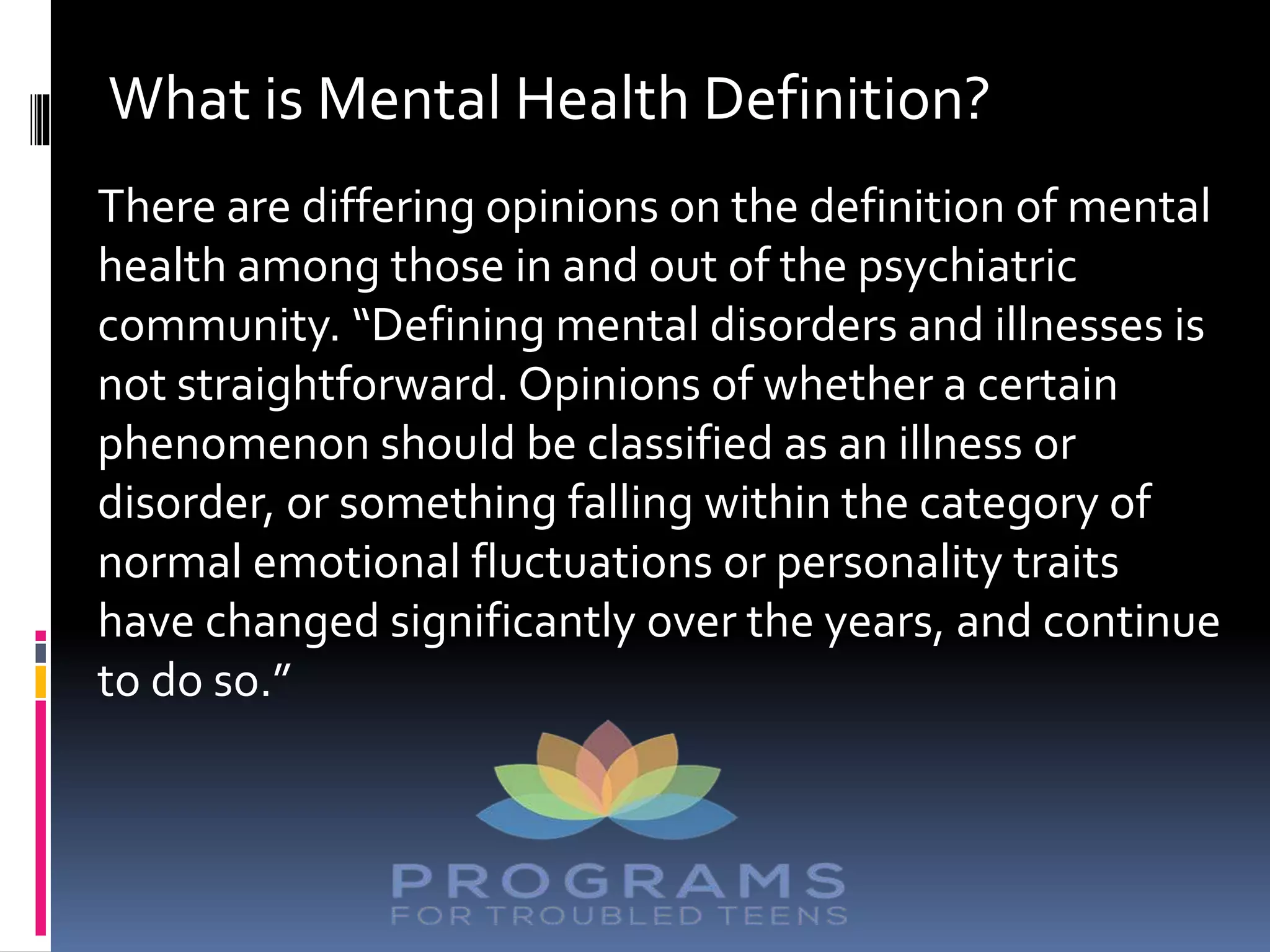The Difference Between Mental Health and Mental Illness - Troubled ...