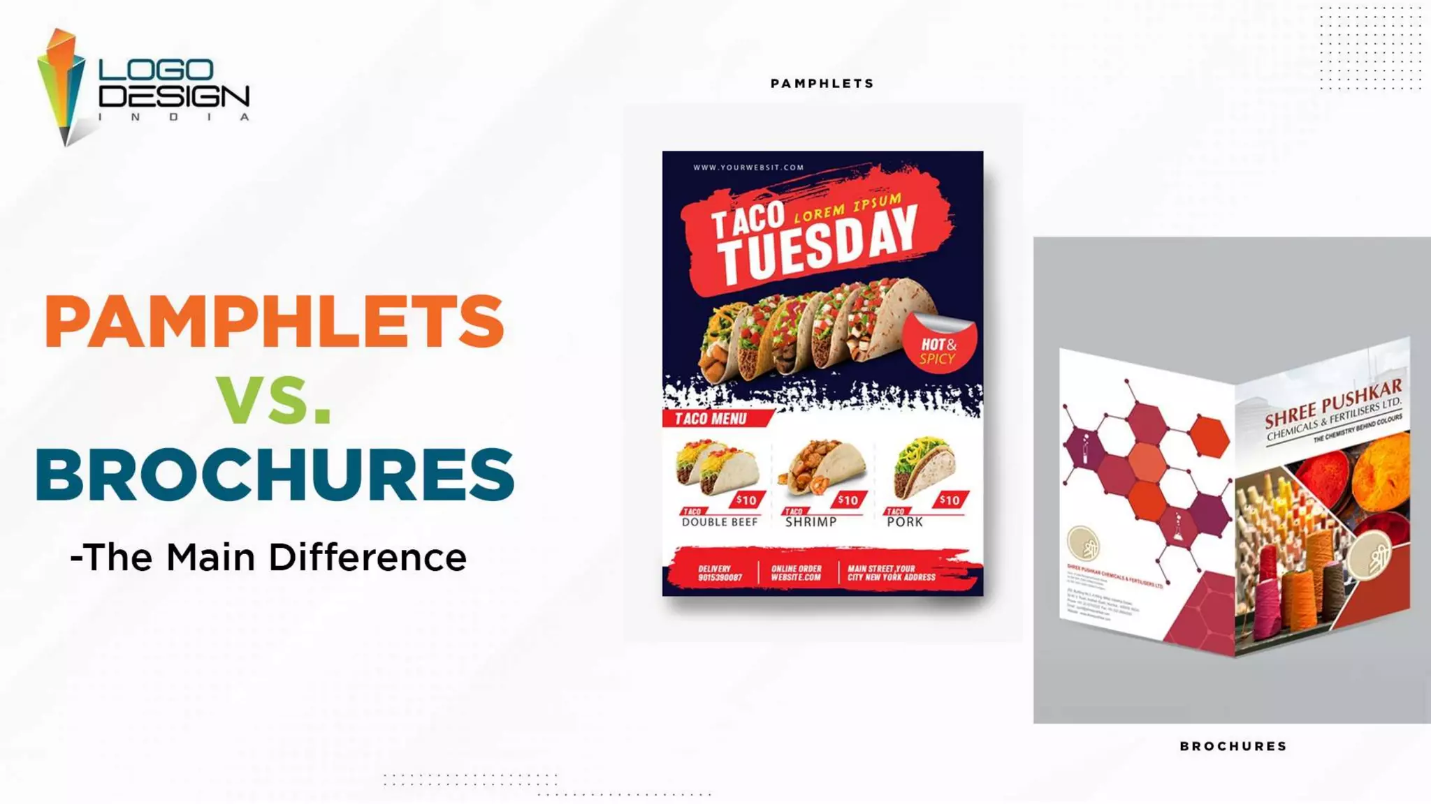 The difference between pamphlets and brochures | PPTX