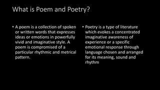 The difference between prose poem and poetry | PPTX