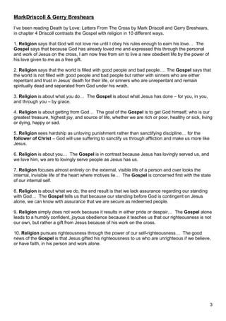 The Difference between Religion and the Gospel | DOC