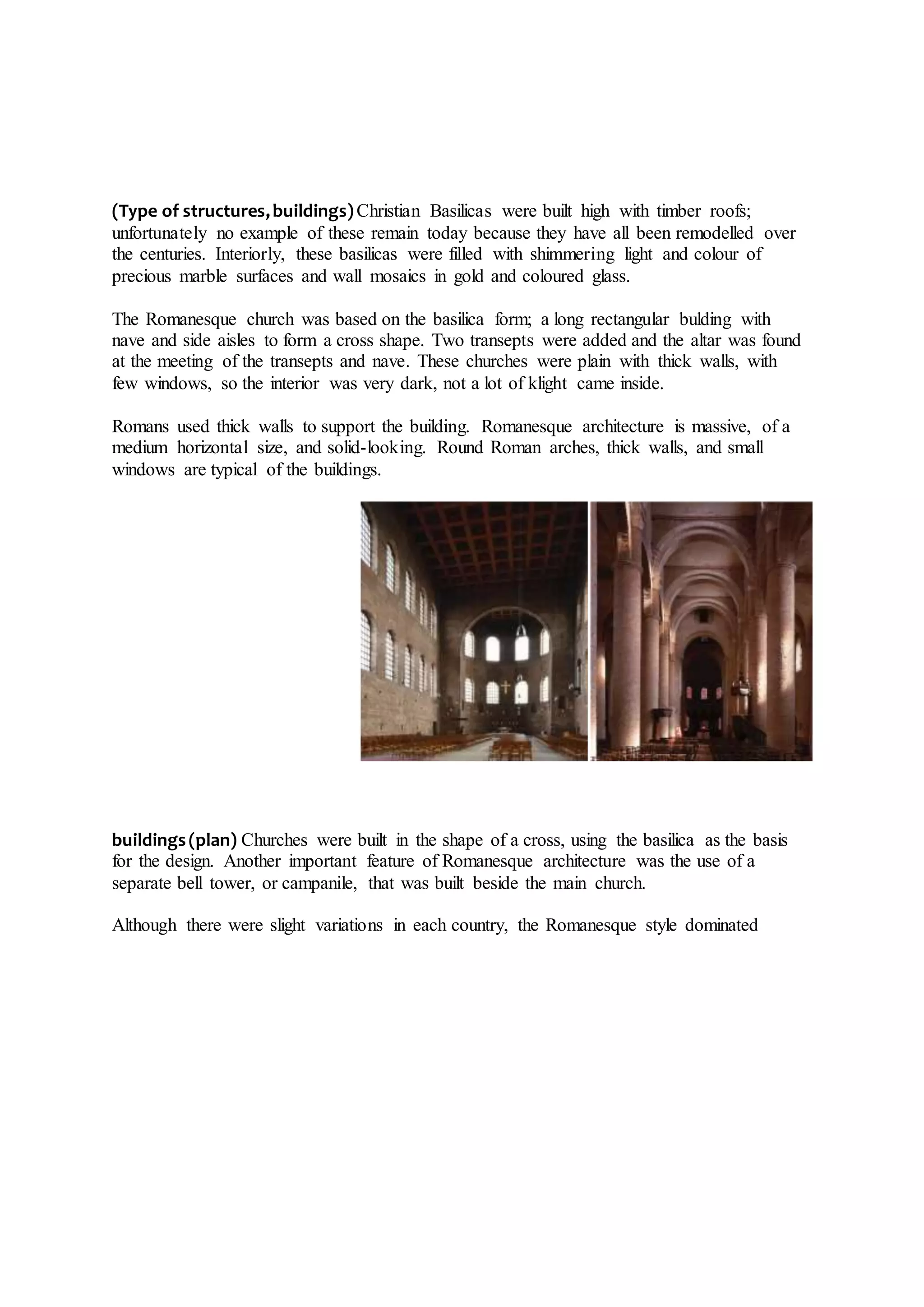 The difference between romanesque and gothic architecture | DOCX