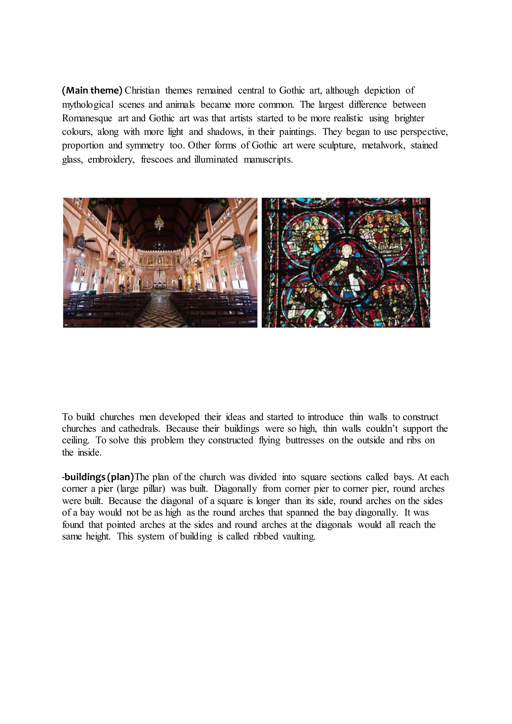 The difference between romanesque and gothic architecture | DOCX