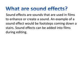 The difference between score notes and sound effects | PPTX