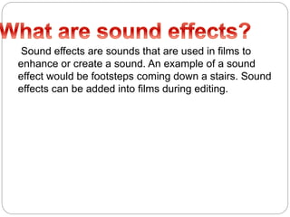 The difference between score notes and sound effects | PPT