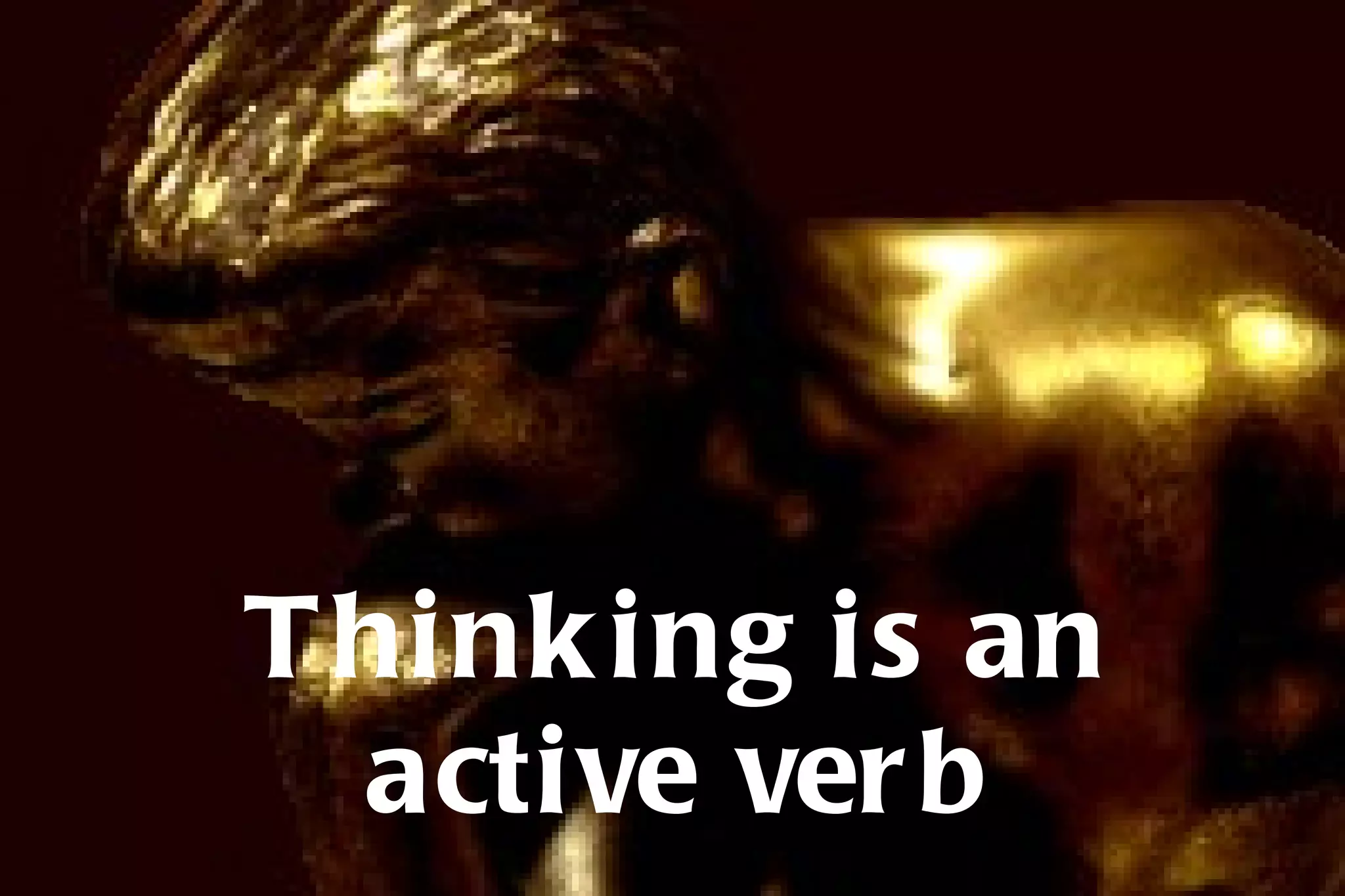 The difference between thinking and thought | ODP