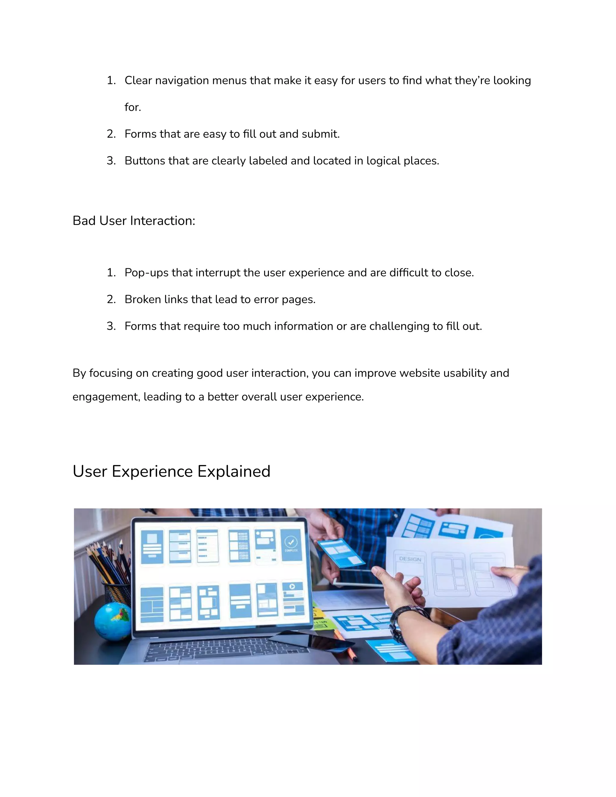 The Difference Between User Interaction and User Experience Explained | PDF