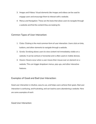 The Difference Between User Interaction and User Experience Explained | PDF