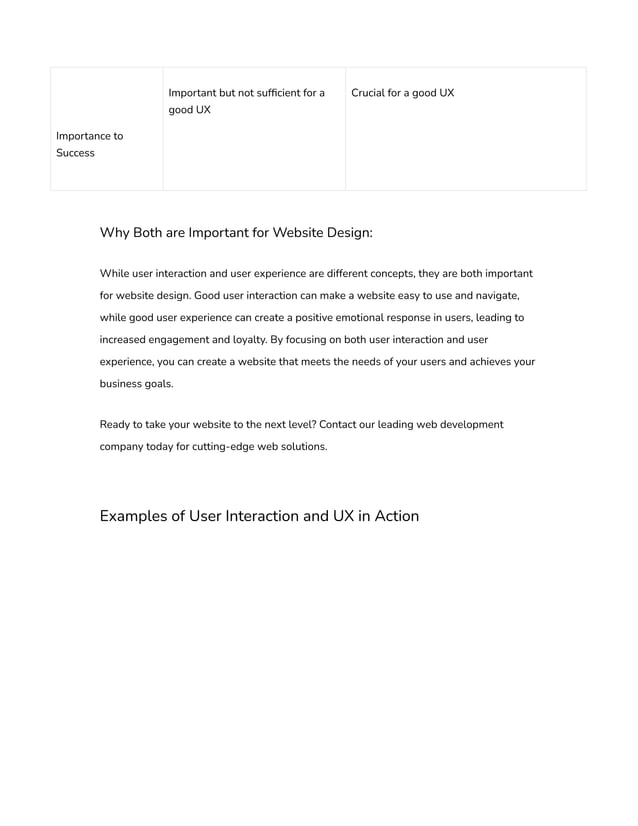 The Difference Between User Interaction and User Experience Explained | PDF