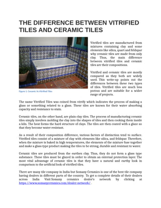 The difference between vitrified tiles and ceramic tiles (pdf.io) | PDF