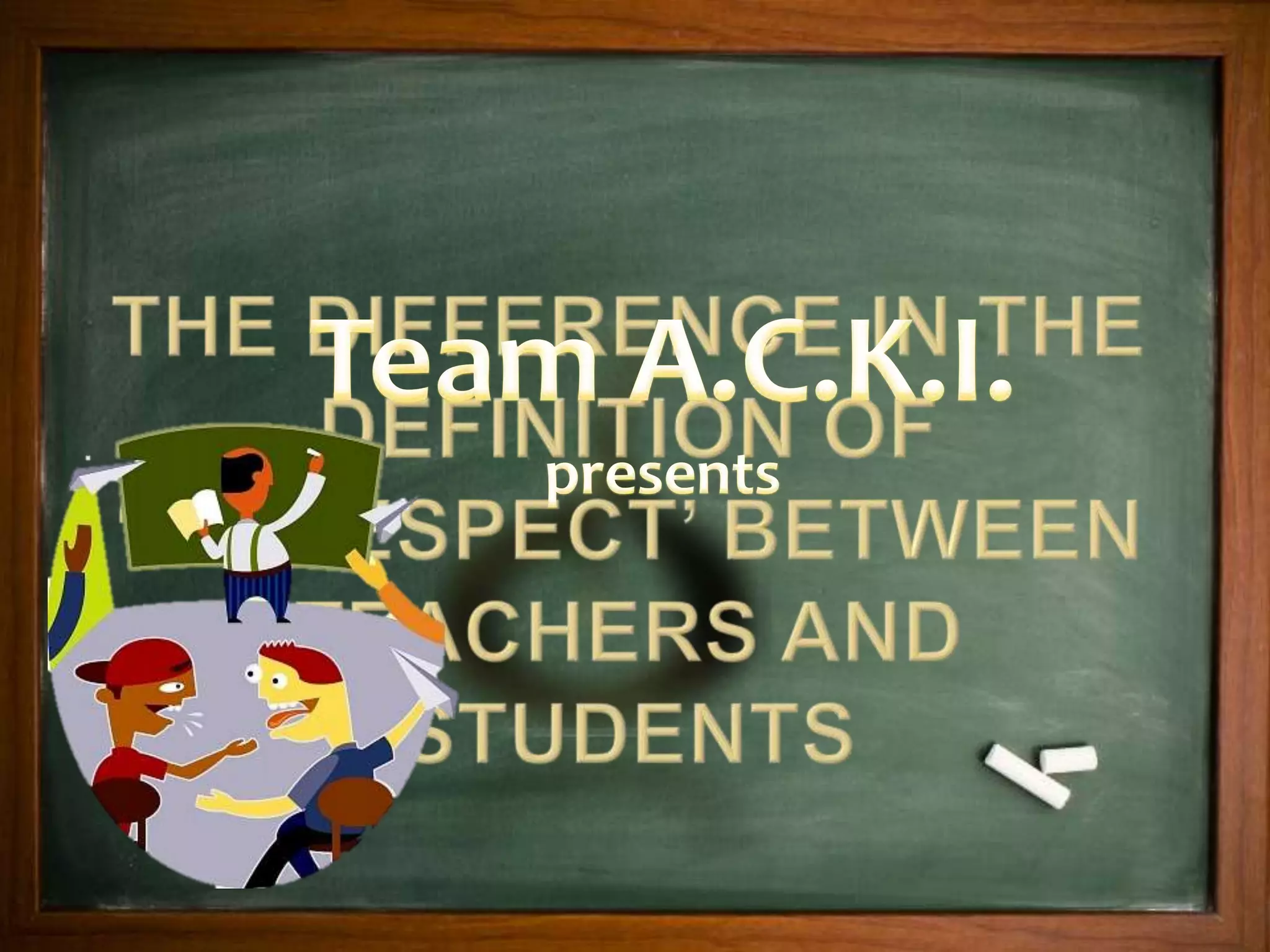 The difference in the definition of ‘disrespect | PPT