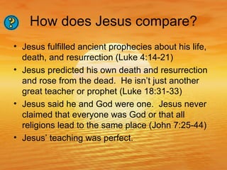 The Differences Between Jesus, Mohammed And Budha | PPT