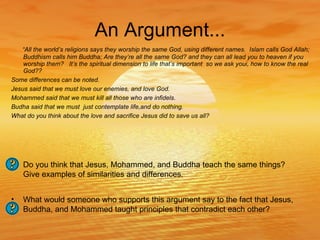 The Differences Between Jesus, Mohammed And Budha | PPT