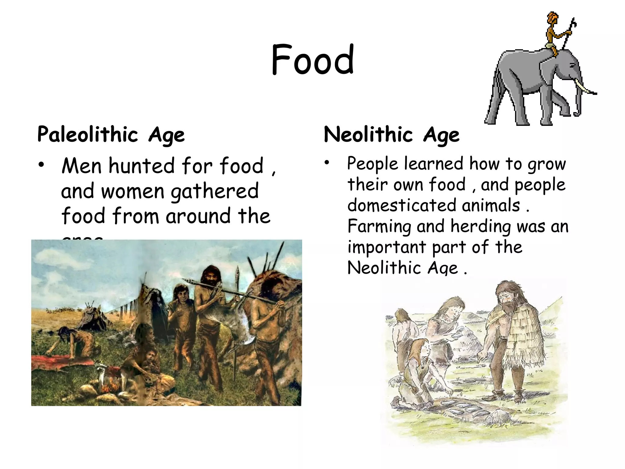 The differences between paleolithic and neolithic ages | PPT