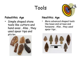 The differences between paleolithic and neolithic ages | PPT