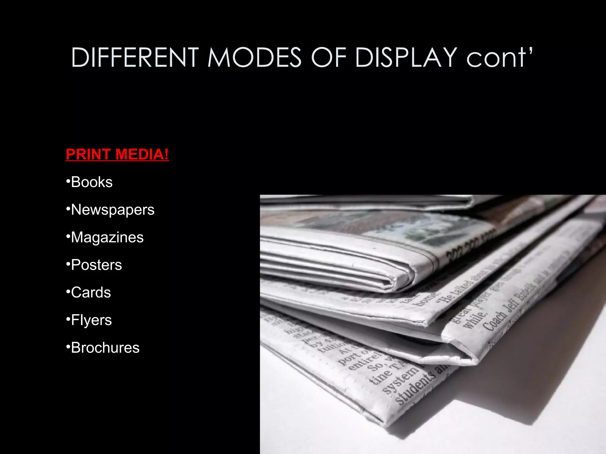 The Differences Between Print And Multimedia | PPT