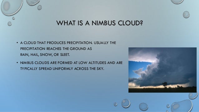 The differences in clouds