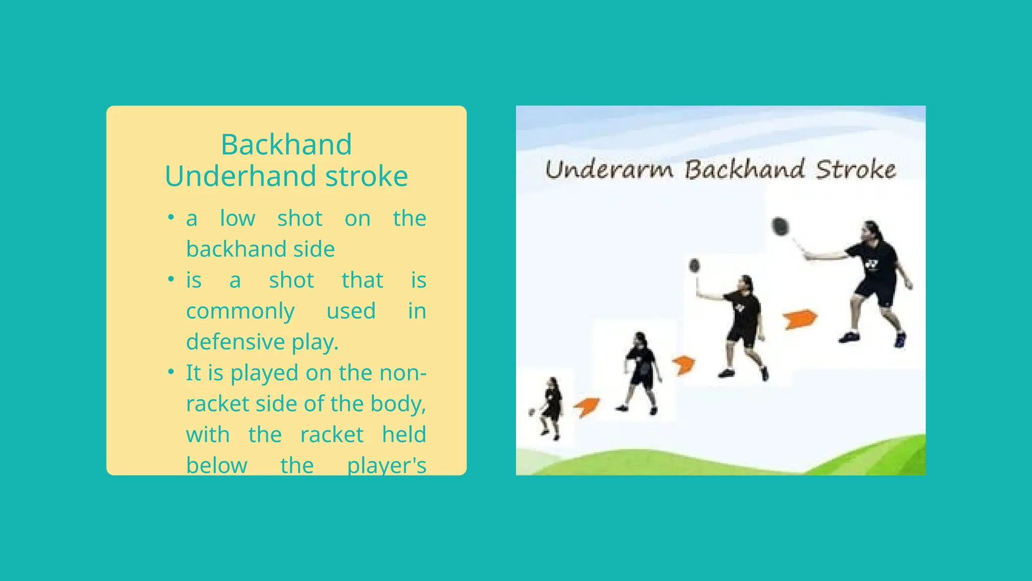 The Different Badminton Strokes.pptx you'll have just have | PPTX