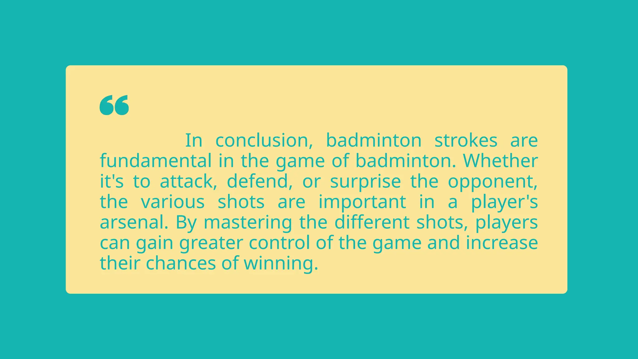 The Different Badminton Strokes.pptx you'll have just have | PPTX