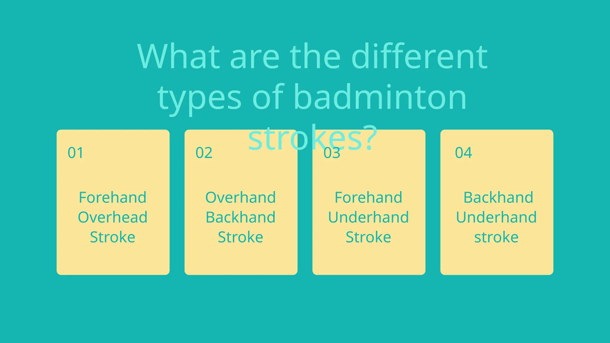 The Different Badminton Strokes.pptx you'll have just have | PPTX