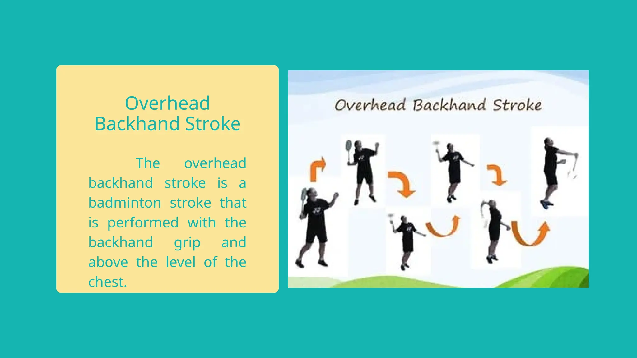 The Different Badminton Strokes.pptx you'll have just have | PPTX