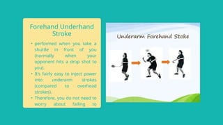 The Different Badminton Strokes.pptx you'll have just have | PPTX