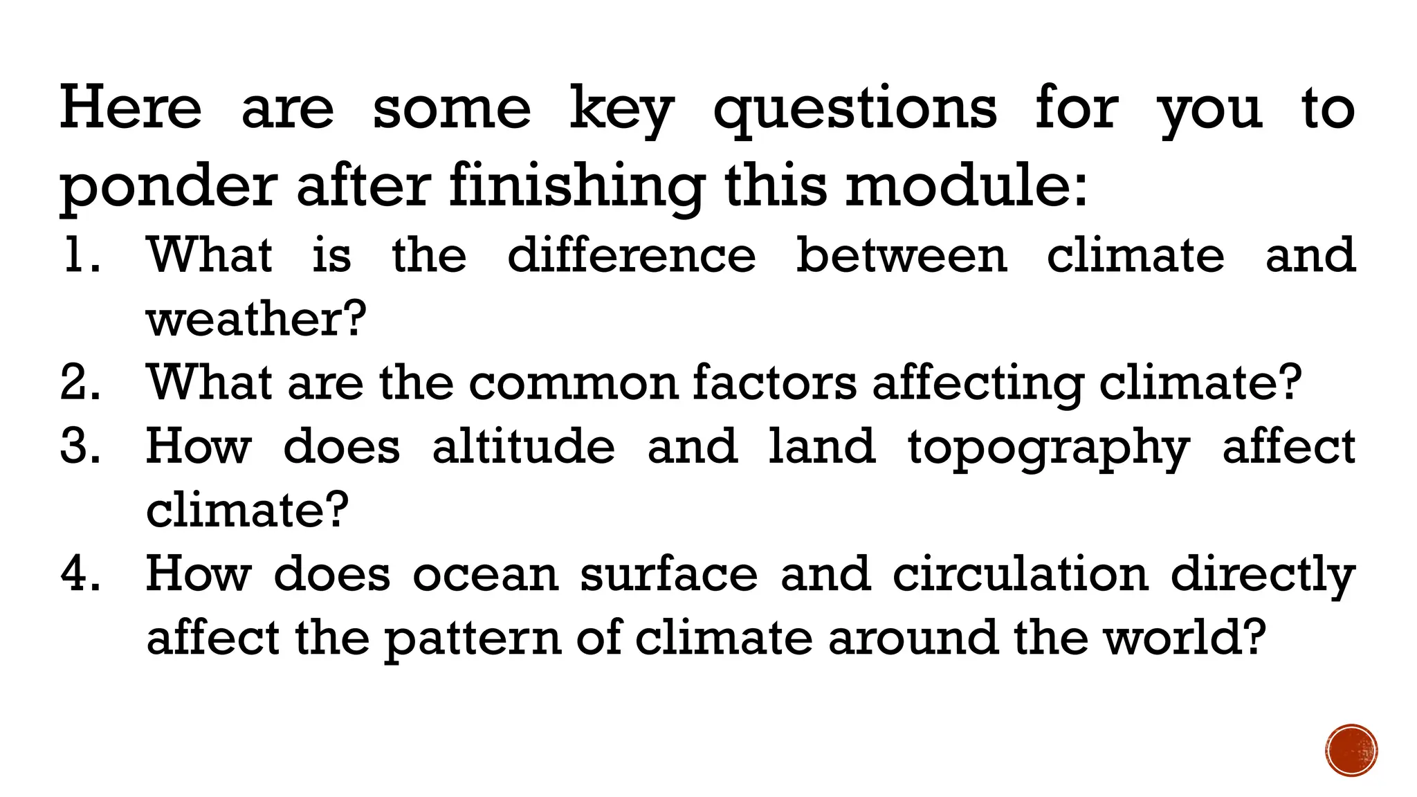 The different Factors Affecting Climate.pptx