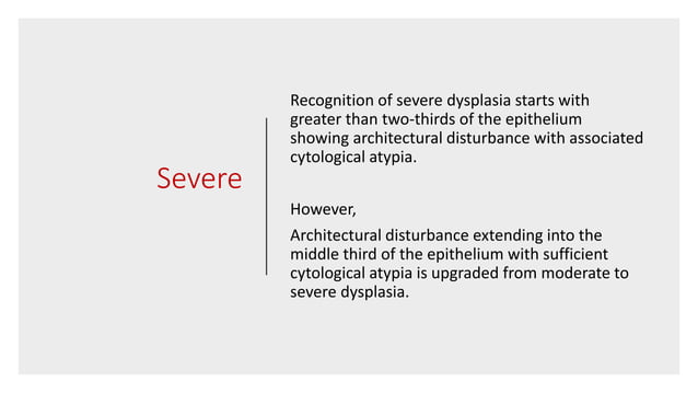 The different grading schemes for oral epithelial dysplasia (Doctor ...