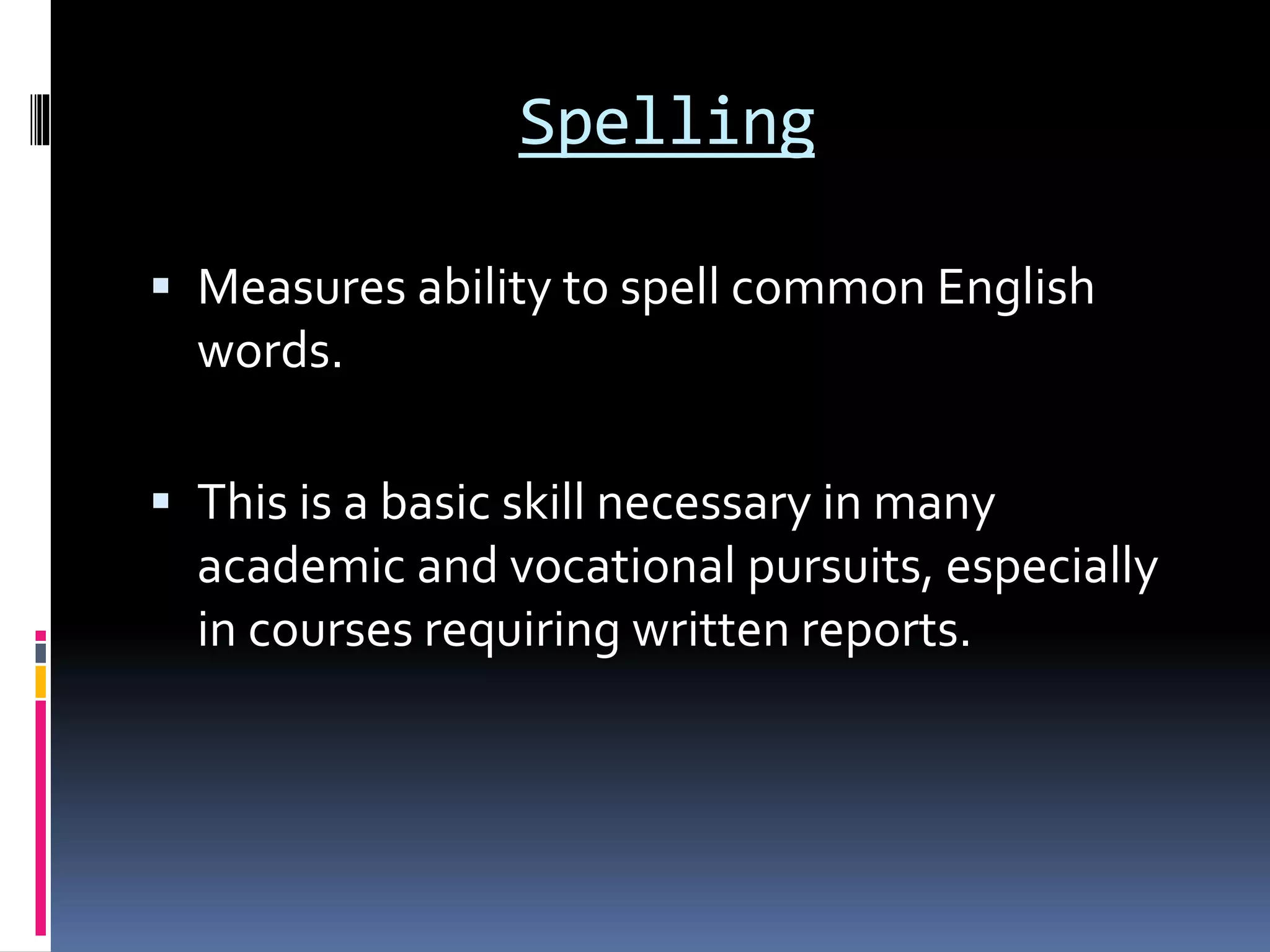 The differential aptitude test (dat) | PPTX