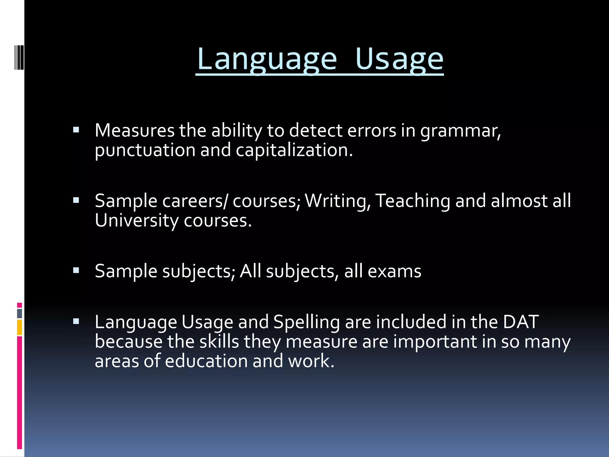 The differential aptitude test (dat) | PPTX