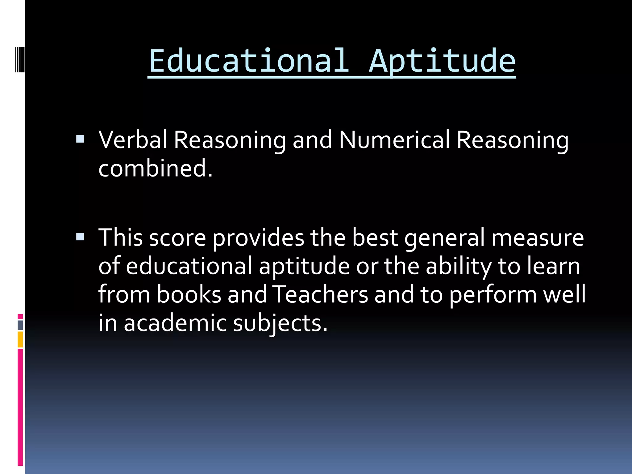 The differential aptitude test (dat) | PPTX