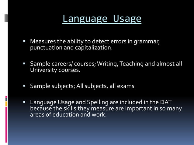 The differential aptitude test (dat) | PPTX