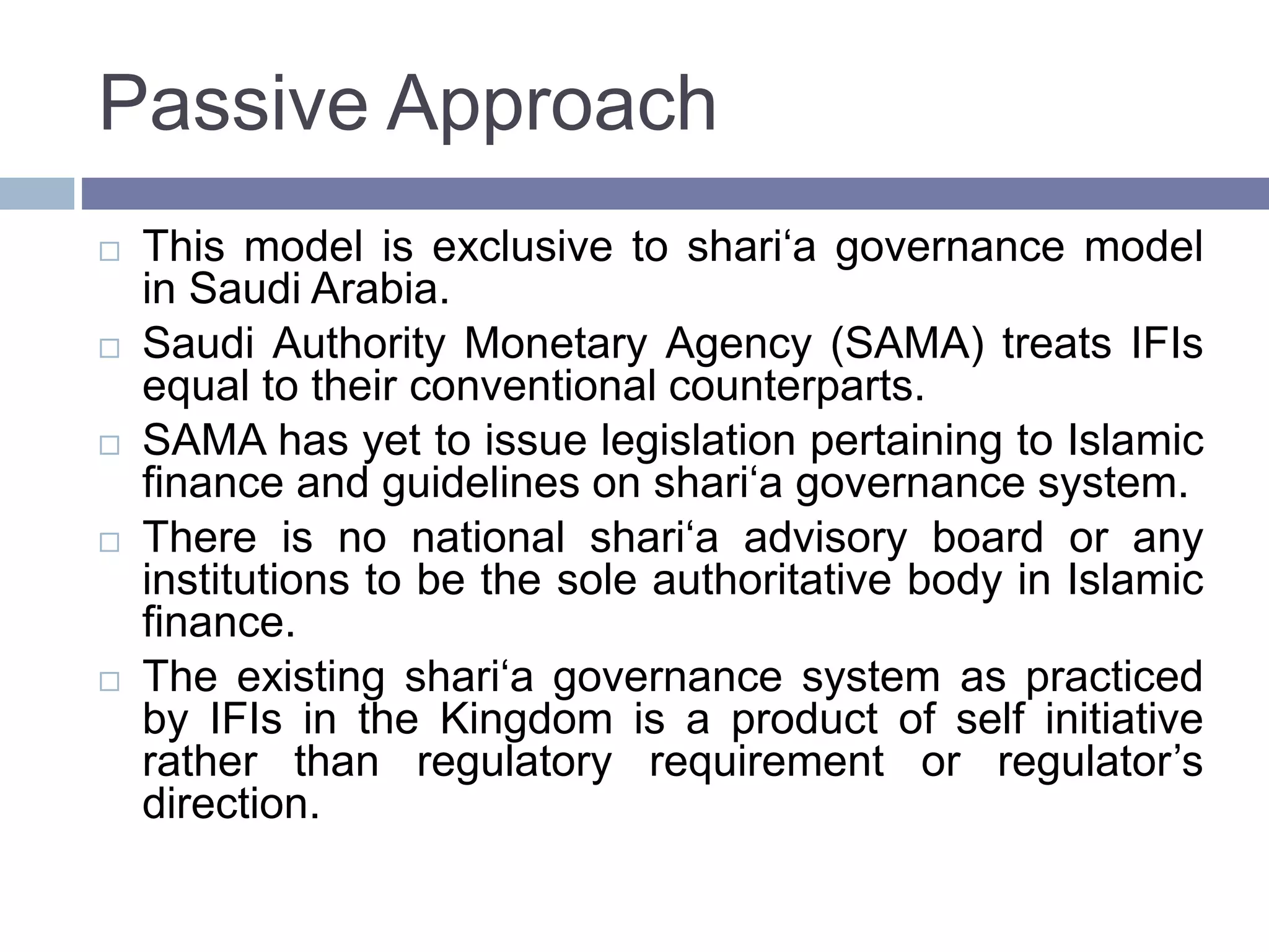The different models of regulating islamic securities | PPTX