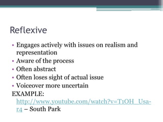 The different modes. | PPT