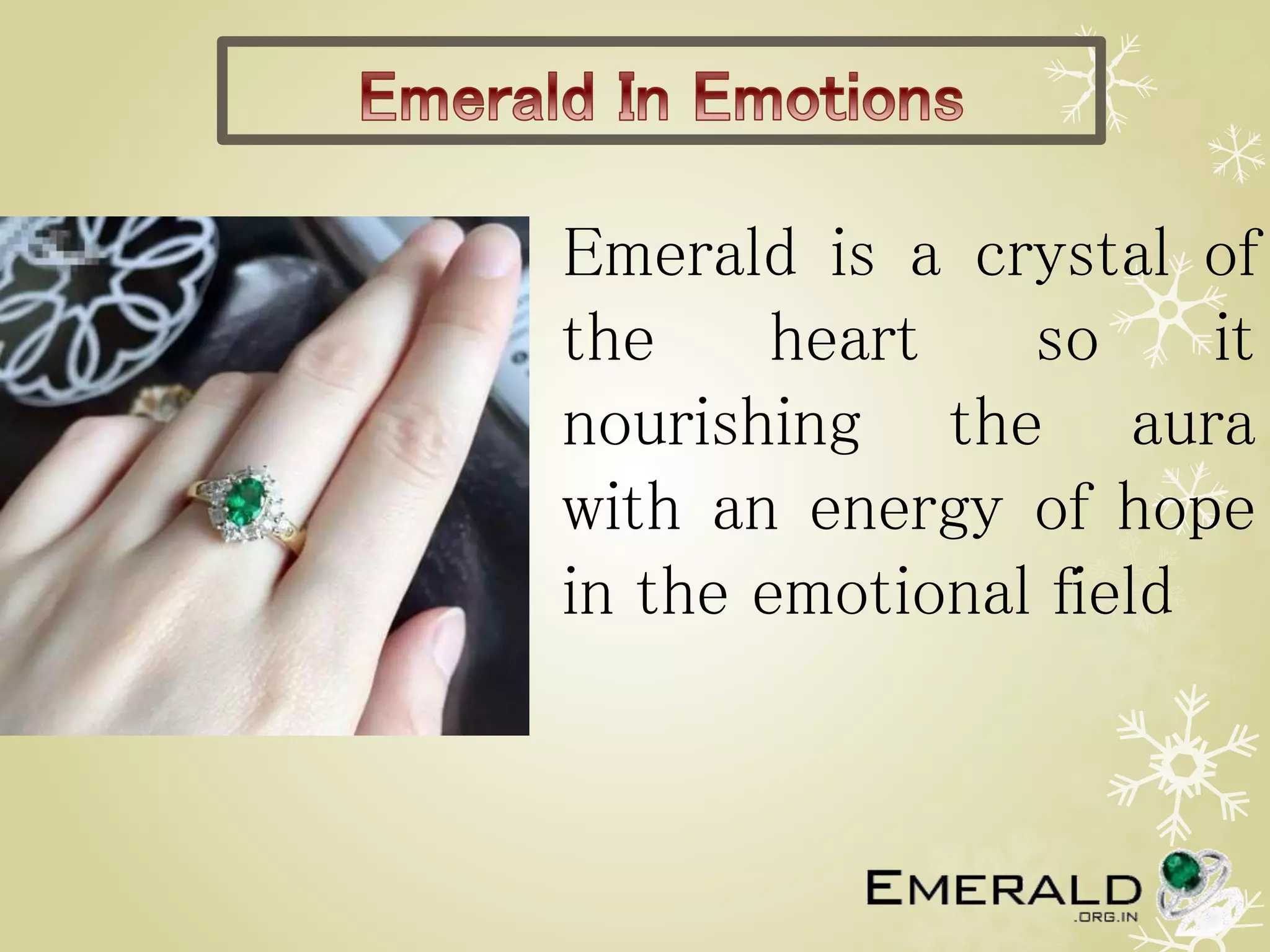 The different positive effects of emerald | PPT