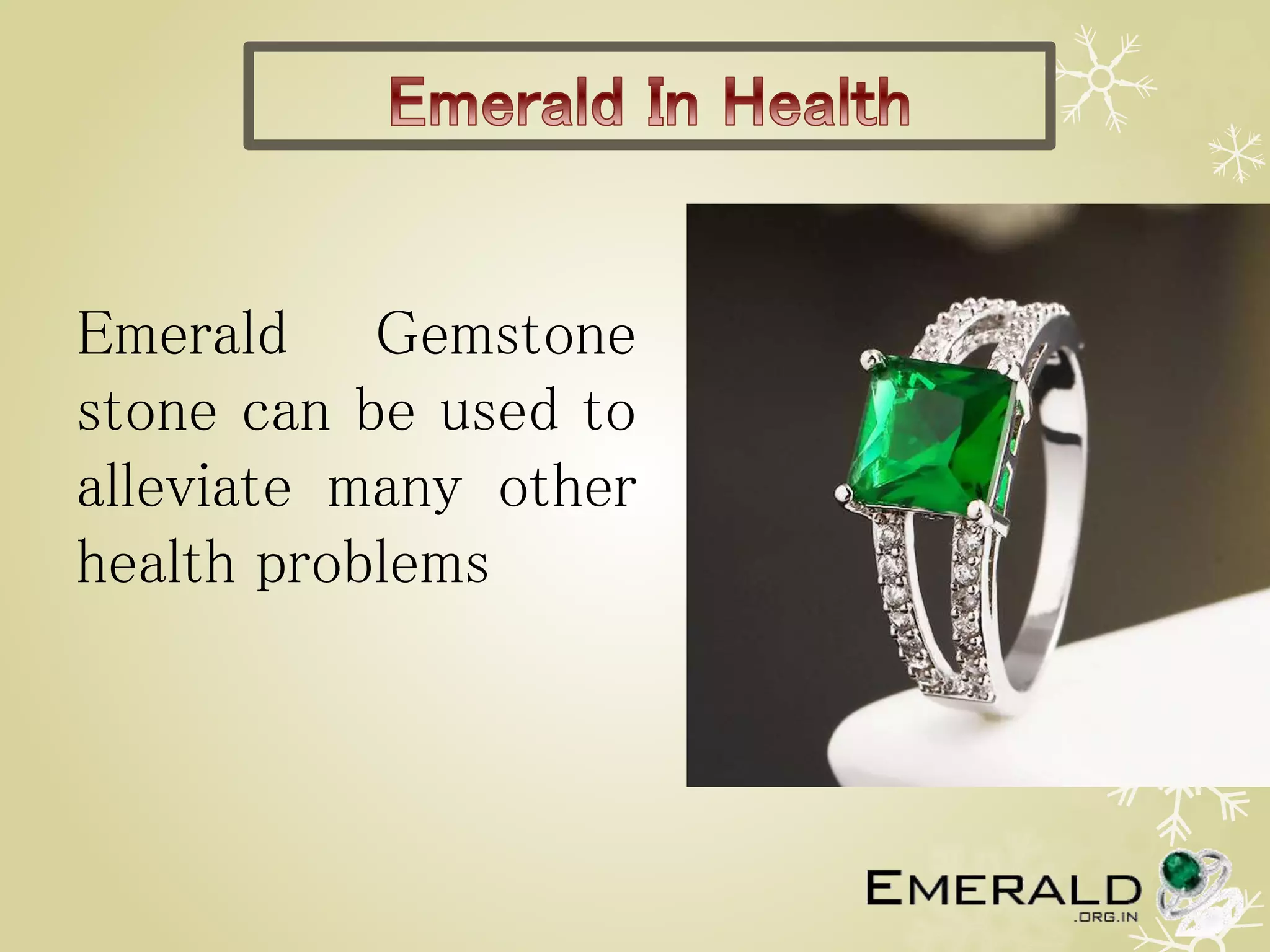 The different positive effects of emerald | PPT