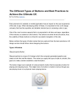 The Different Types of Buttons and Best Practices to Achieve the ...