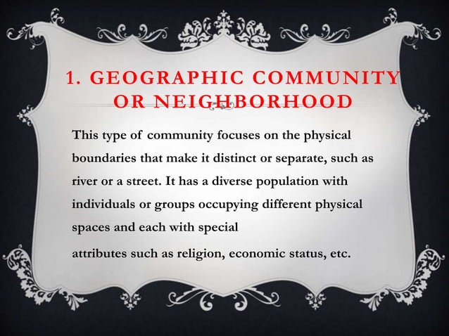 Typologies of Communities | PPTX