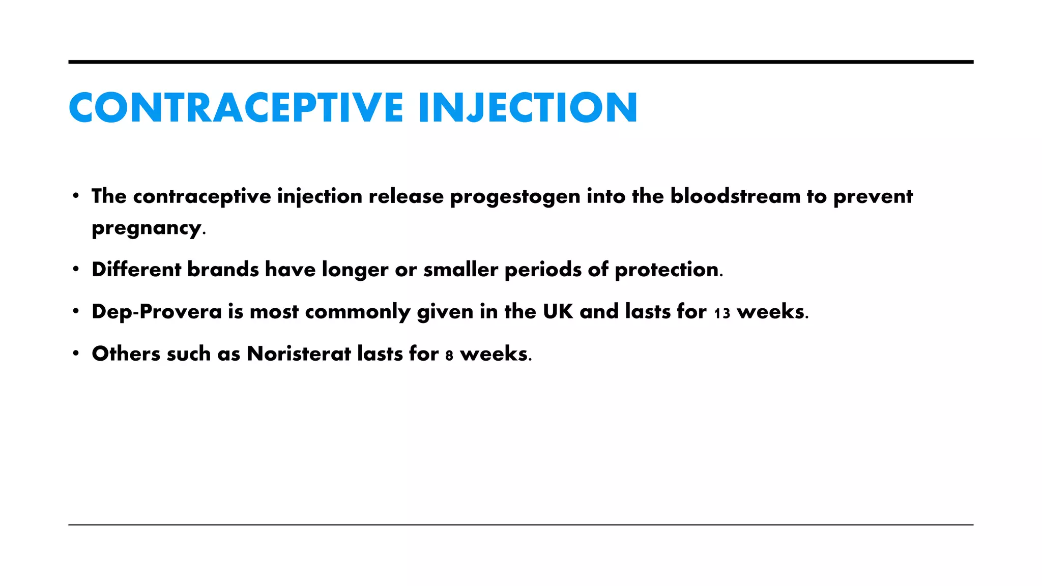The different types of contraception and birth control | PPTX