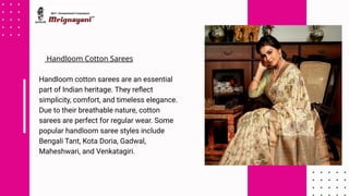 The Different Types of Indian Handloom Sarees You Can Buy.pptx