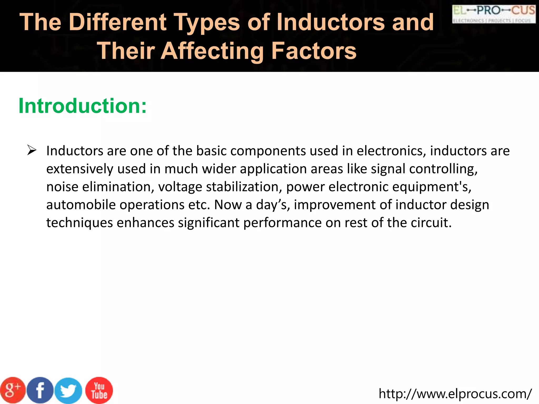 Different Types Of Inductors And Their Applications