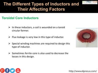 The Different Types of Inductors and Their Affecting Factors | PPTX