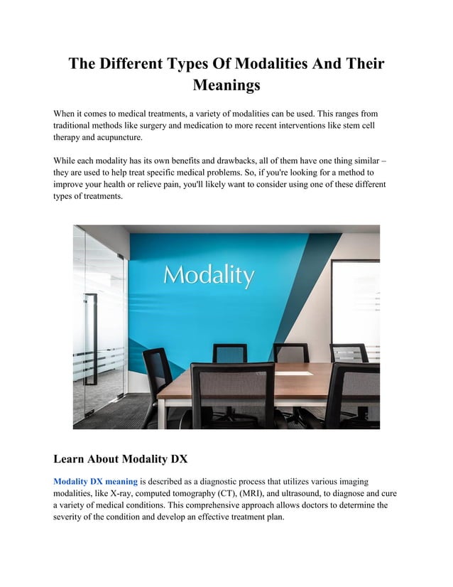 The Different Types Of Modalities And Their Meanings.pdf