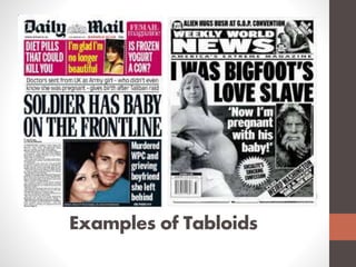 The different types of newspapers | PPTX