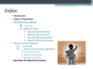 The different typesof spech | PPT