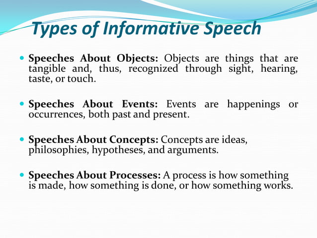 The different types of speeches | PPT